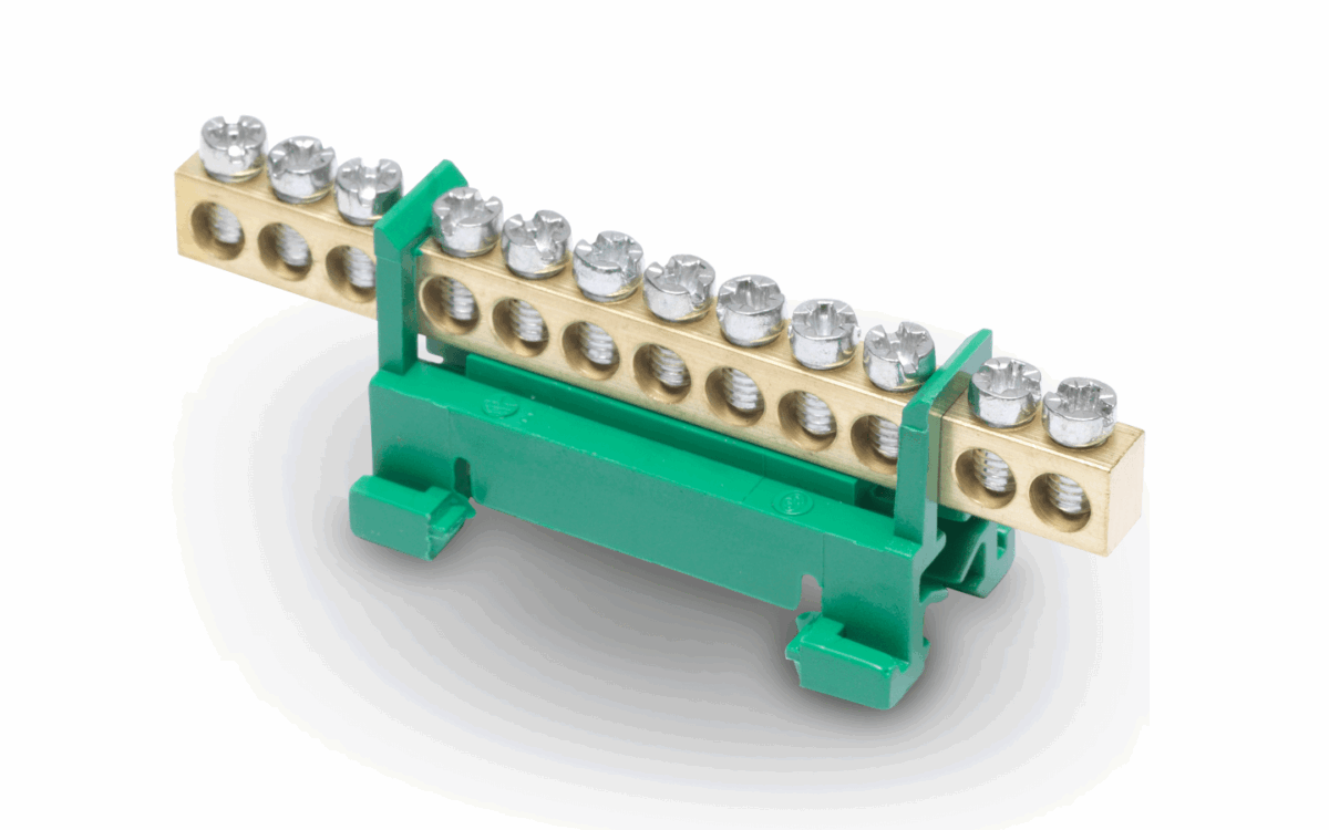 N/PE rails for all common conductor cross-sections