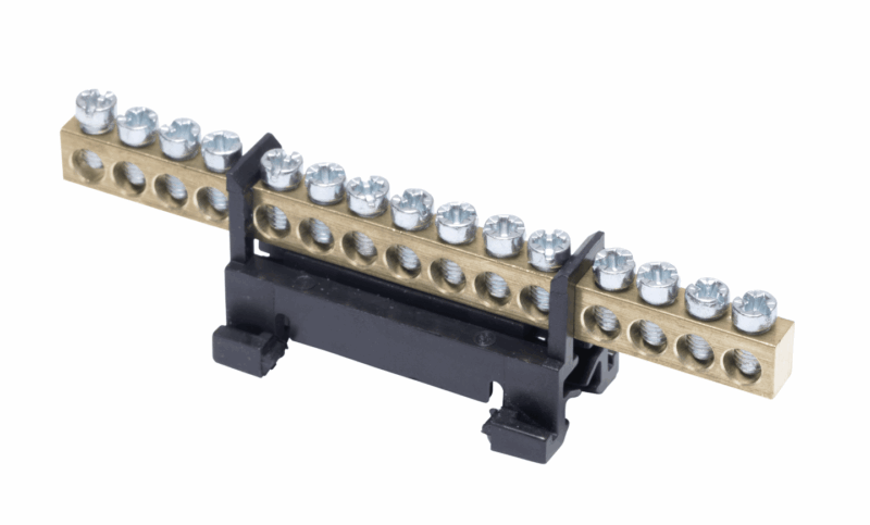 N/PE rails for all common conductor cross-sections