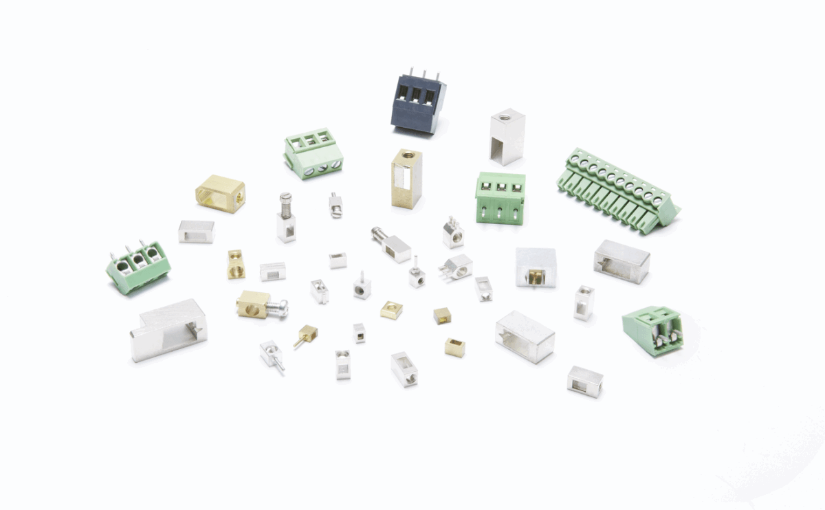 Customised aluminium connector terminals
