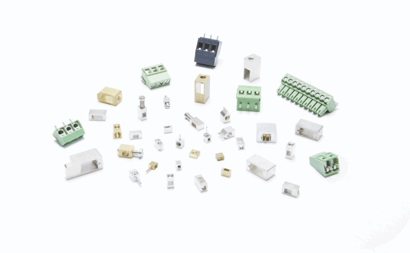 Meter connection terminals according to customer requirements